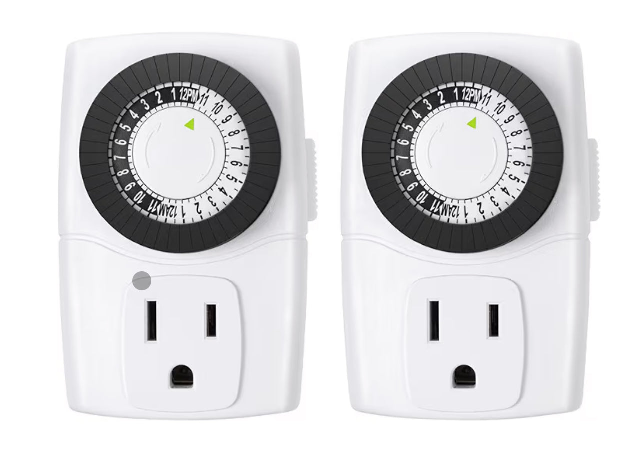 Indoor Mini 24-Hour Mechanical Outlet Timer – Test My Home